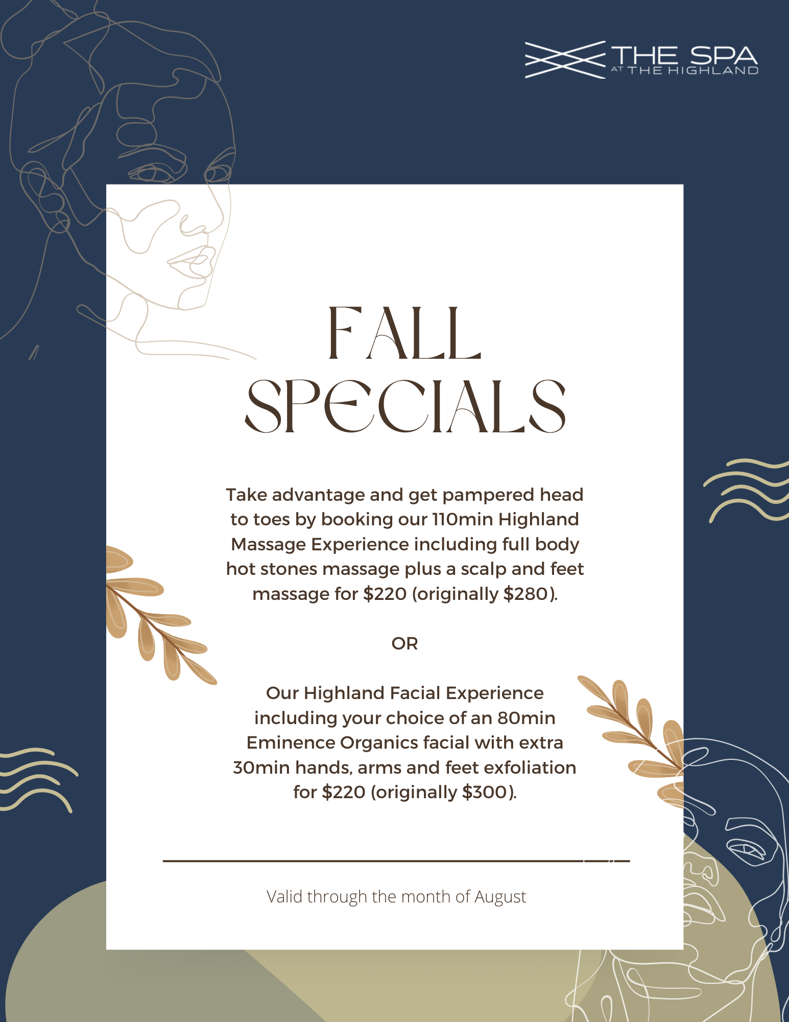 Specials | Spa Packages Dallas | Highland Dallas Spa